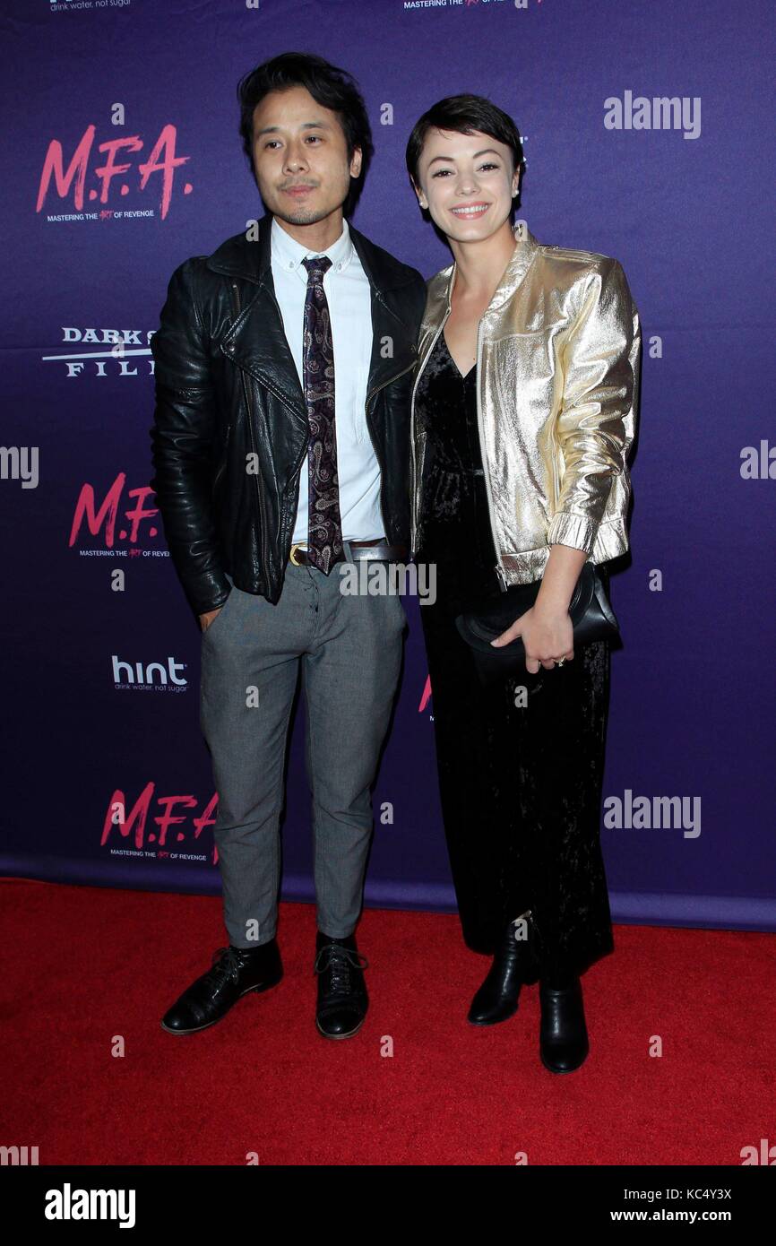 West Hollywood, USA. 2nd Oct, 2017. David Huynh, Laura Roman at ...