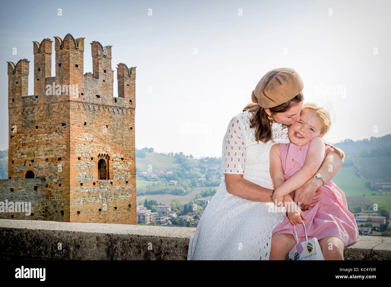 Prince Carlos, Princess Annemarie with their daughters Princess Luisa ...