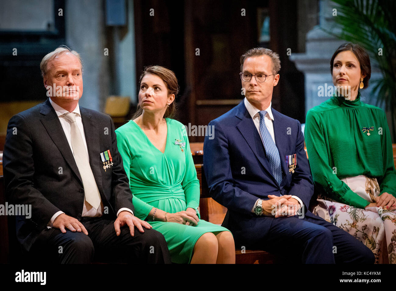 Prince Carlos, Princess Annemarie with their daughters Princess Luisa ...