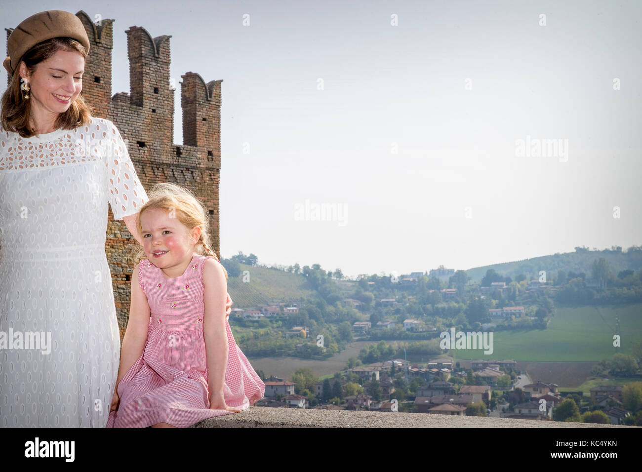 Prince Carlos, Princess Annemarie with their daughters Princess Luisa ...