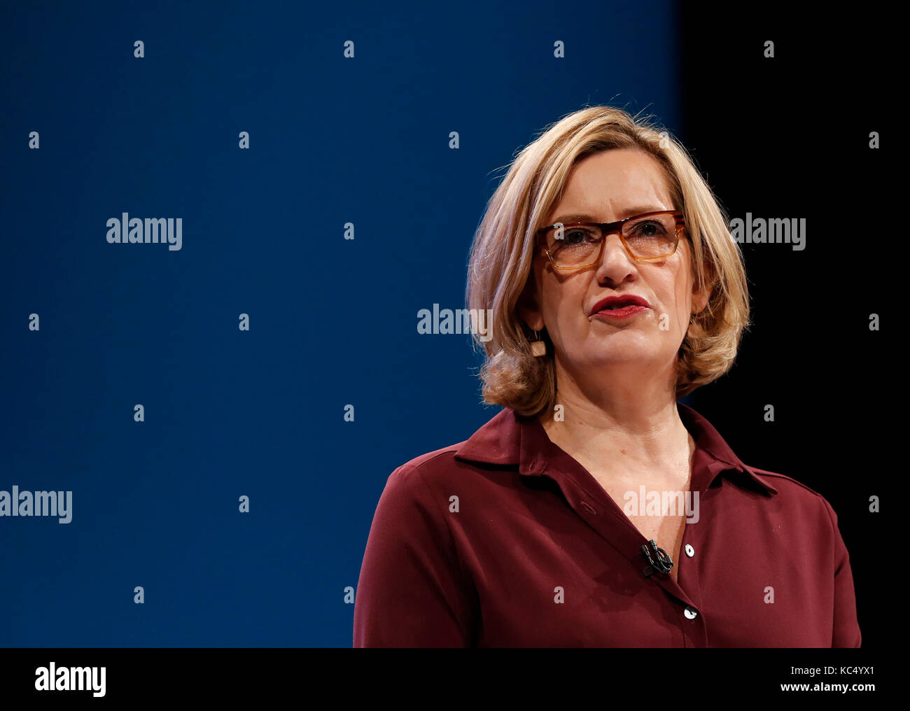 Manchester, UK. 3rd Oct, 2017. British Home Secretary Amber Rudd ...