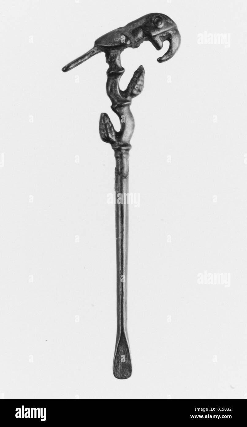 Lime Spoon, Bird, 15th–16th century, Peru, Inca, Copper alloy (cast), H ...