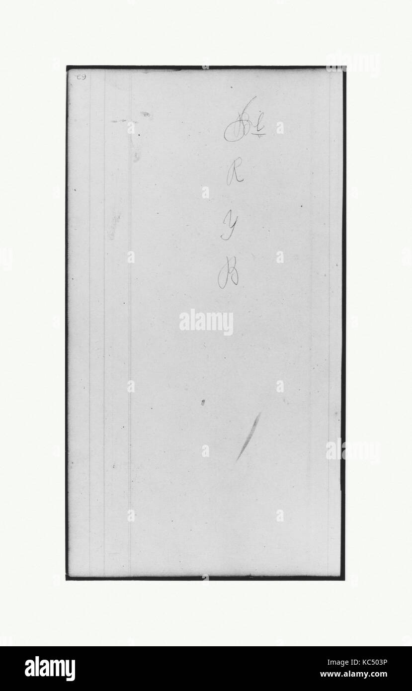 Scribble (from Sketchbook), Graphite, pen, ink, and watercolor on paper ...