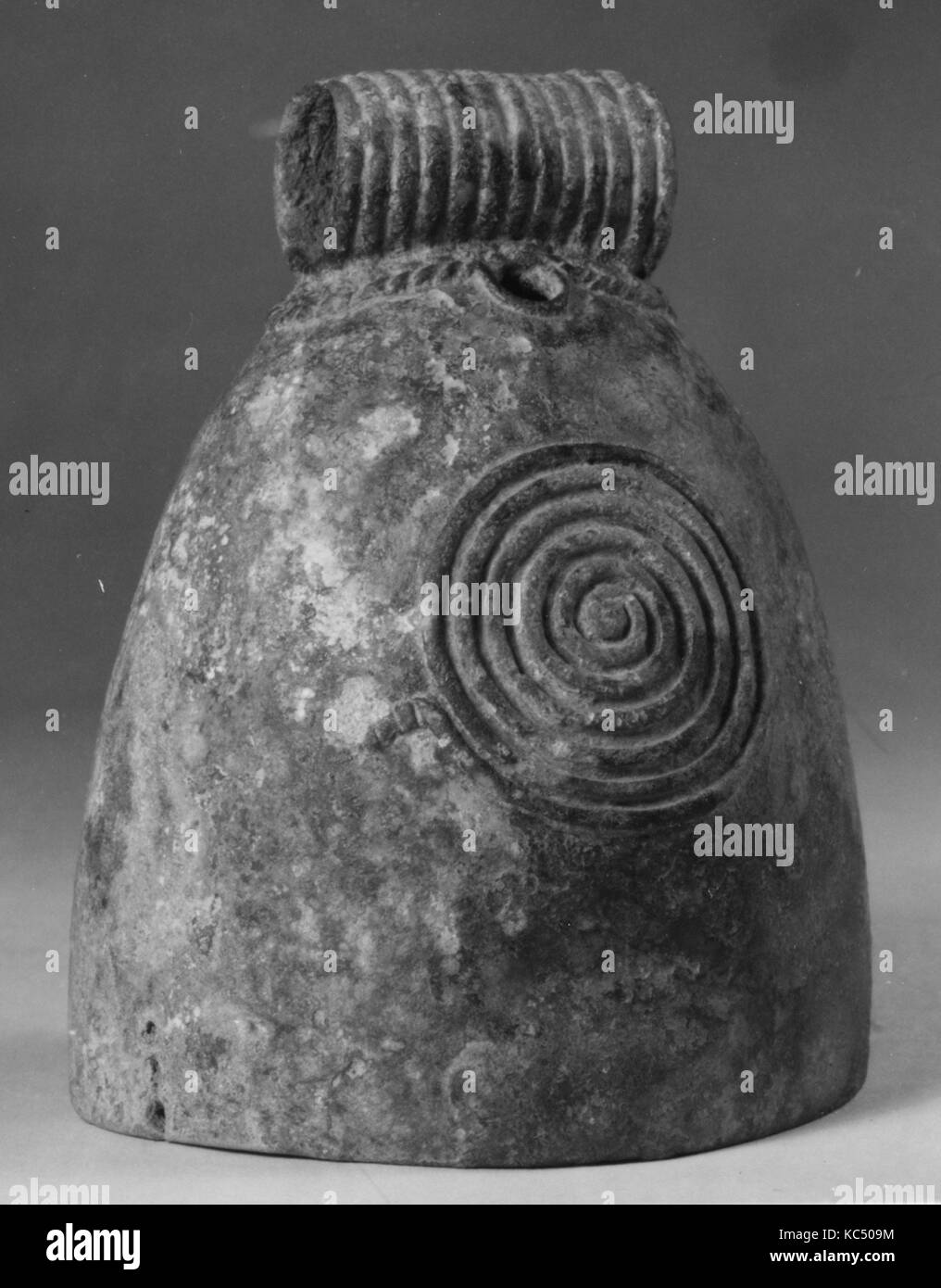 Bell, Late period, ca. 300 B.C.–A.D. 200, Thailand (Ban Chiang), Bronze ...
