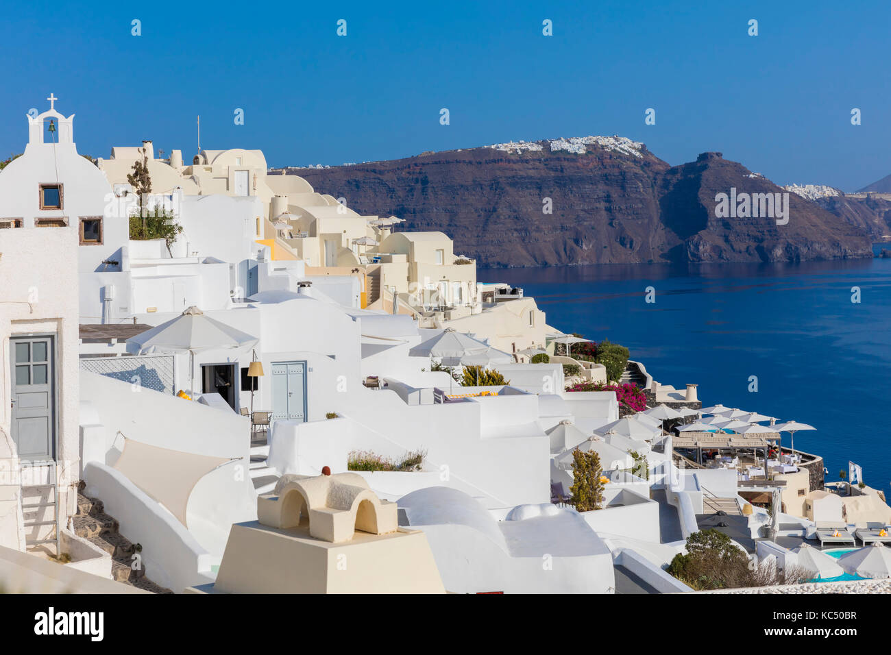 View of village Oia in Santorini, Greece Stock Photo - Alamy