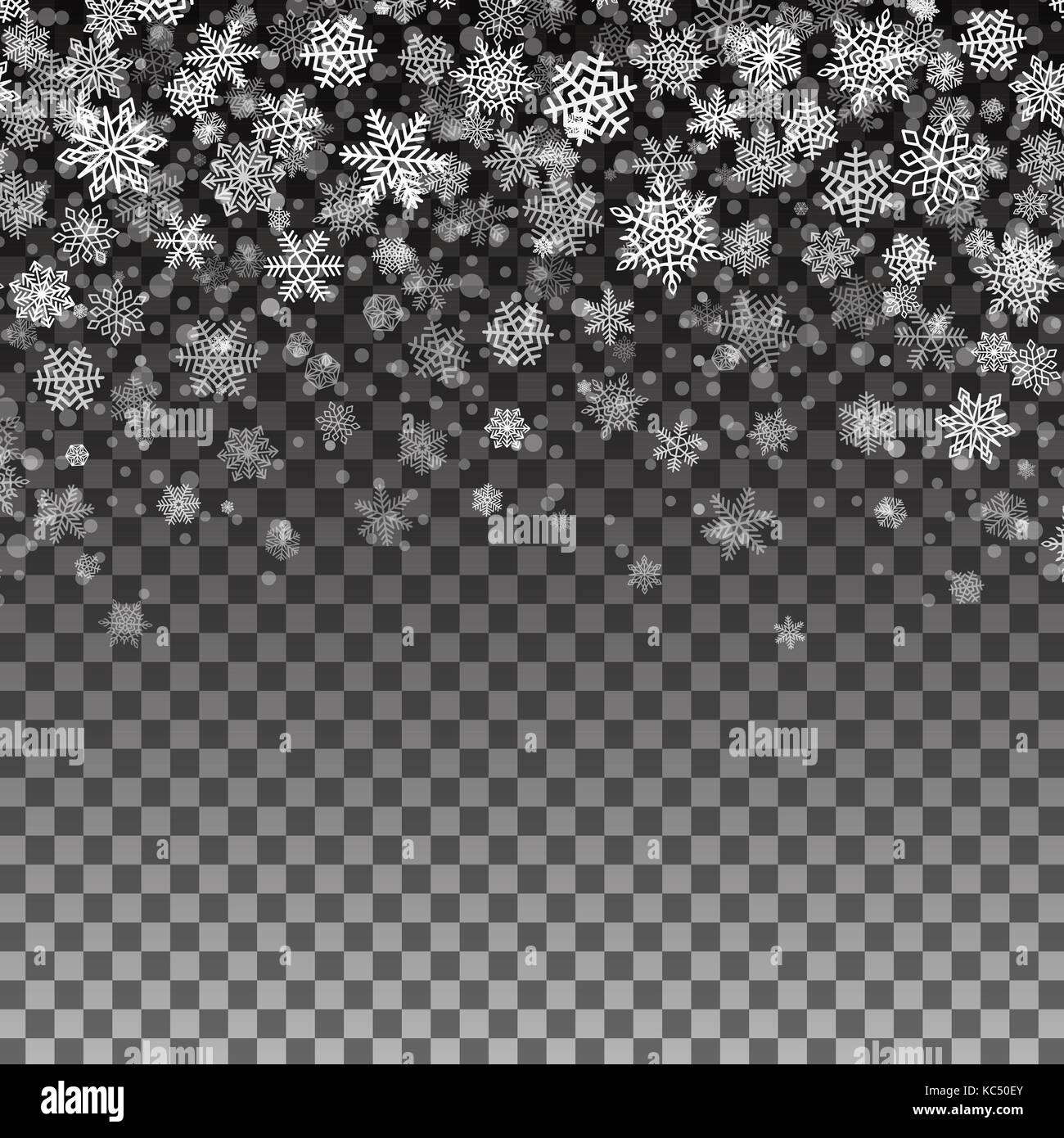 Seamless realistic falling snow hi-res stock photography and images - Alamy