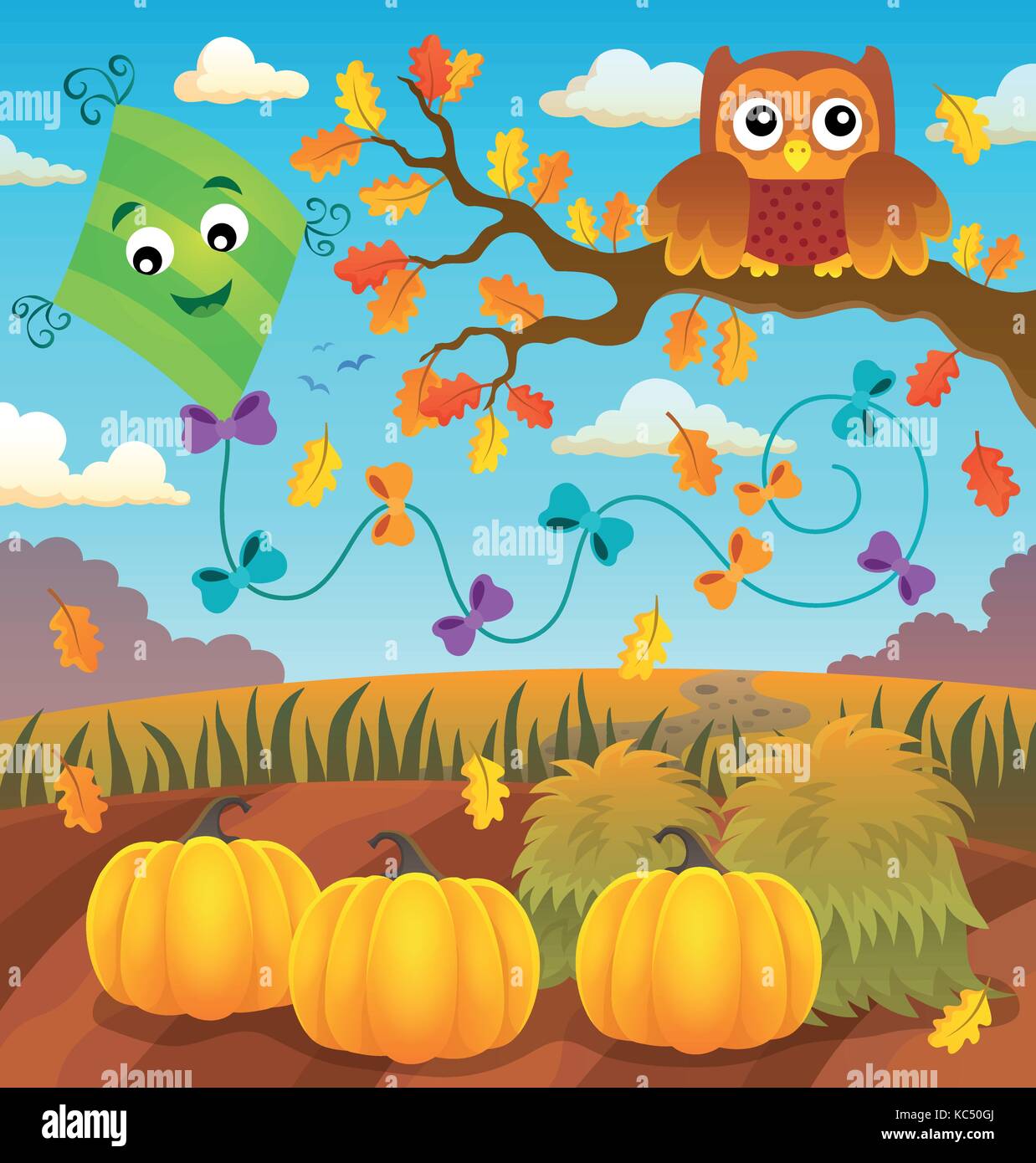 Autumn topic image 2 - eps10 vector illustration Stock Vector Image ...