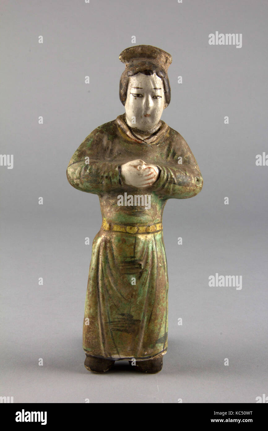 Tomb Figure, Song dynasty (960–1279), China, Pottery (Cizhou ware), H ...
