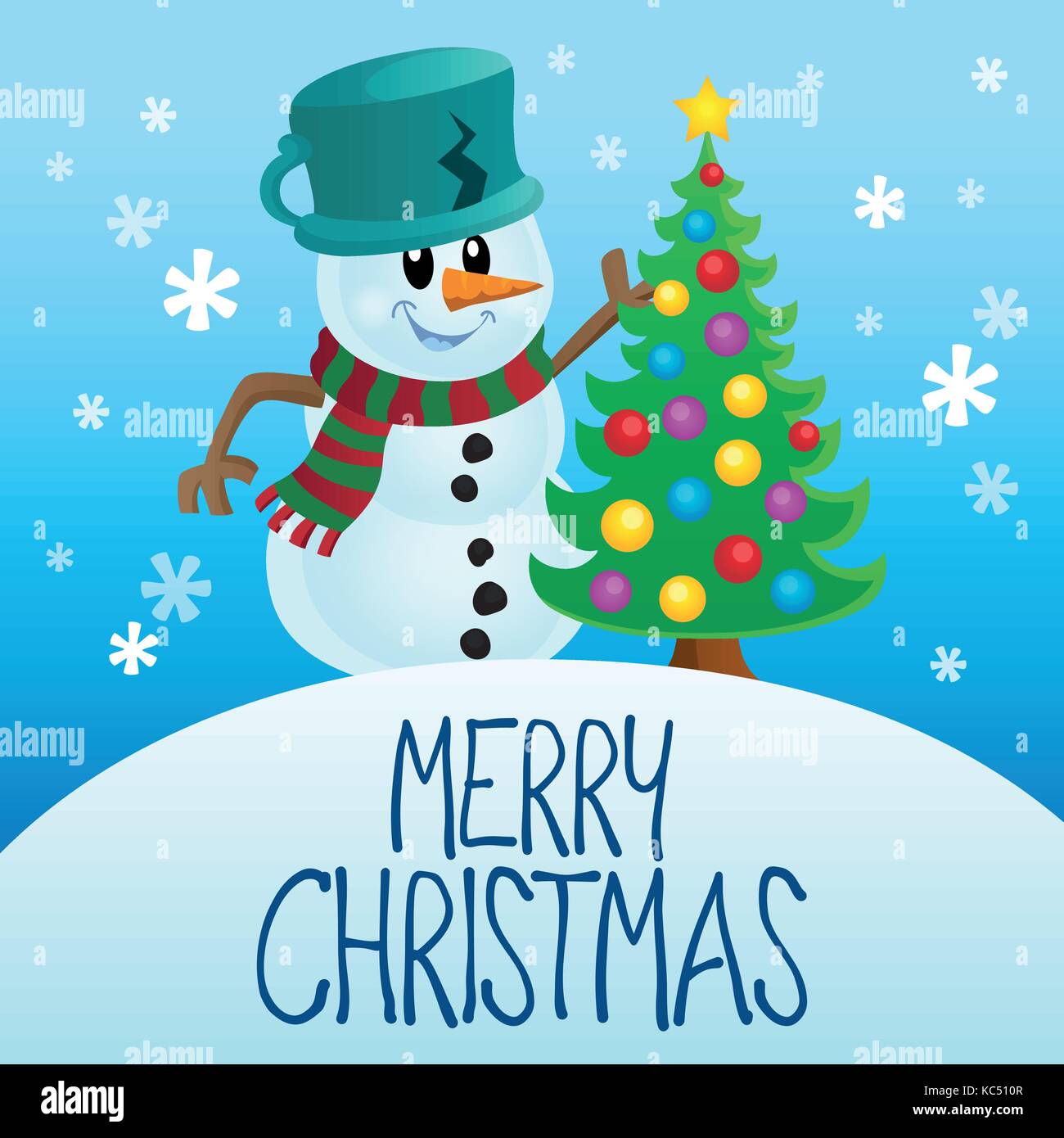 Merry Christmas topic image 4 - eps10 vector illustration Stock Vector ...