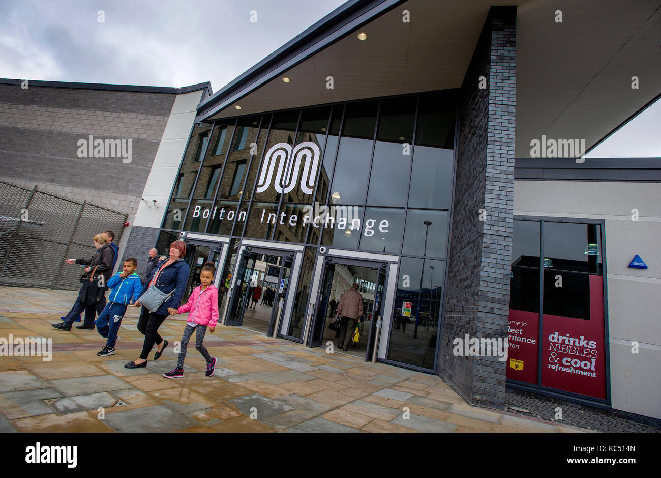 The new Bolton Interchange bus and rail station. Picture by Paul Heyes ...