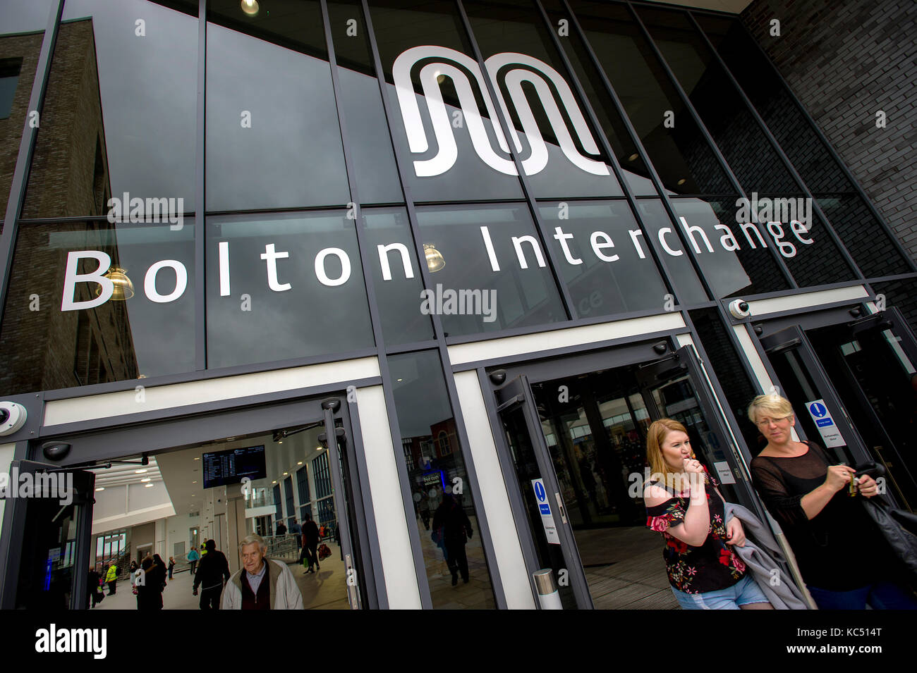 The new Bolton Interchange bus and rail station. Picture by Paul Heyes ...