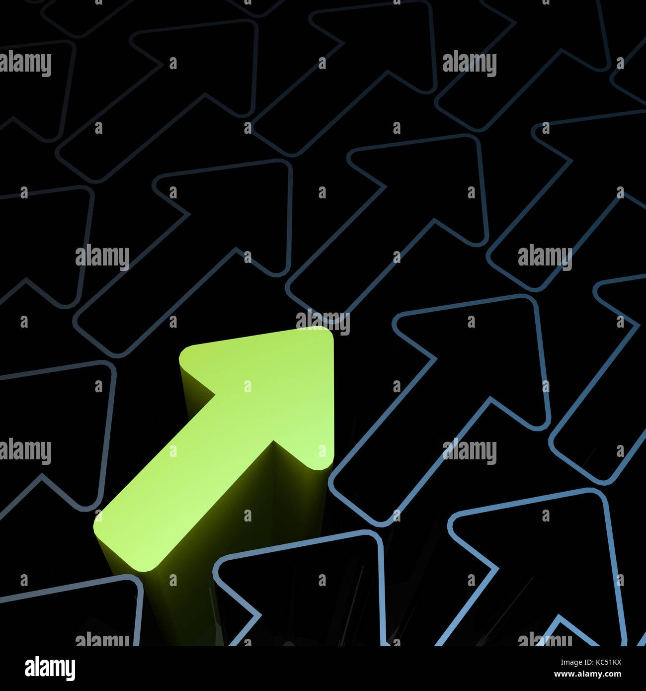 Green arrow growth image with hi-res rendered artwork that could be ...