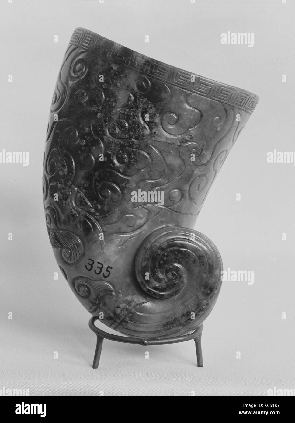 Horn shaped Black and White Stock Photos & Images - Alamy