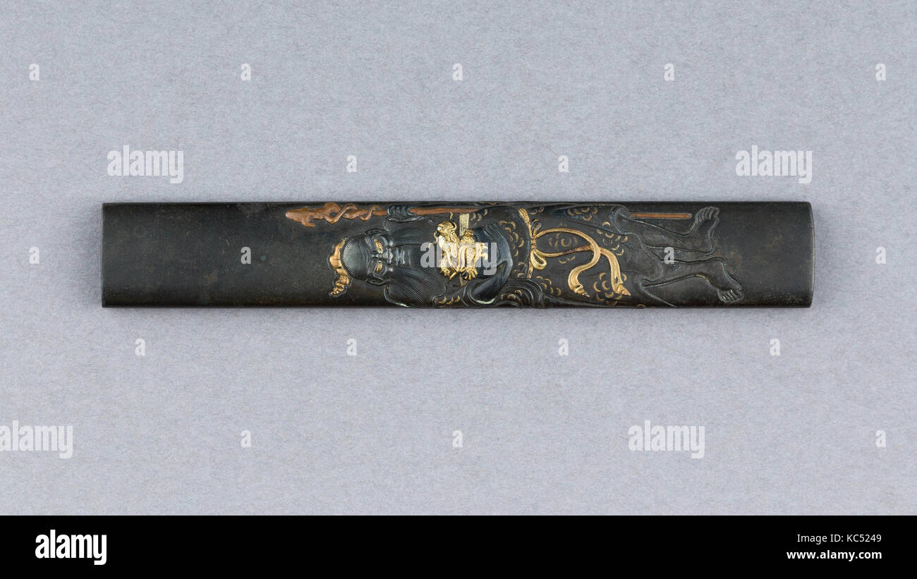 Knife Handle (Kozuka), 18th century, Japanese, Copper-gold alloy ...