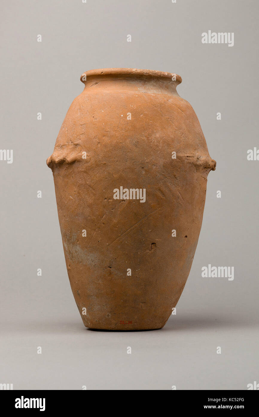 Wavy-handled jar, Predynastic Period, ca. 3850–2960 B.C., From Egypt ...