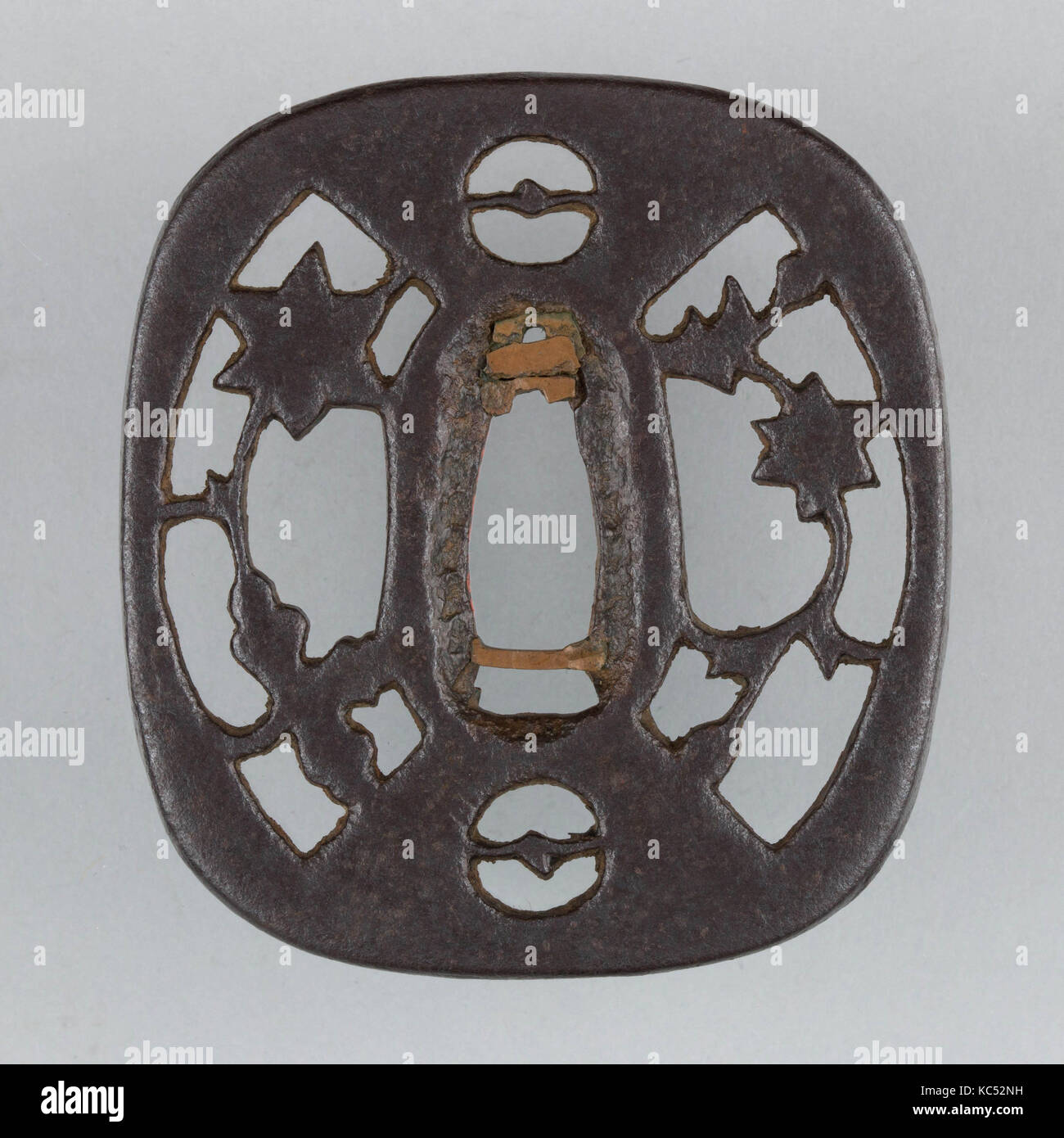 Sword Guard (Tsuba), late 16th–early 17th century, Japanese, Iron ...
