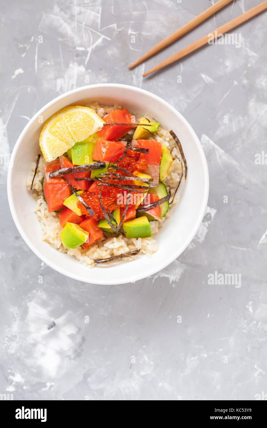 Poke bowl hi-res stock photography and images - Alamy