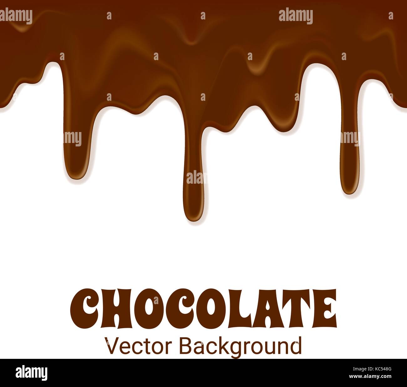Horizontal seamless chocolate trickles Stock Vector Image & Art - Alamy