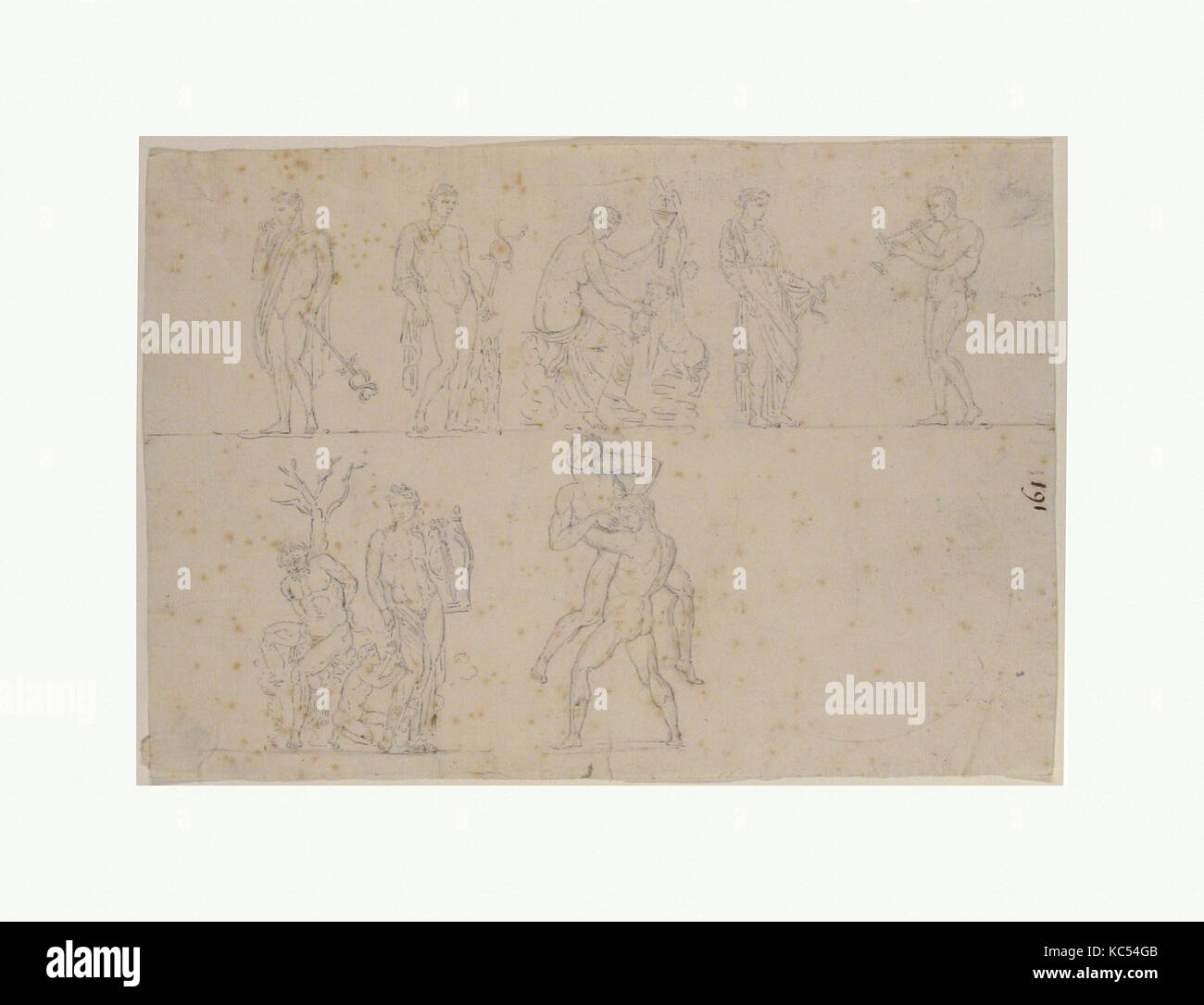 Bacchic Scene, 18th century, Graphite, pen and gray ink, 8 1/2 x 12 1/4 ...