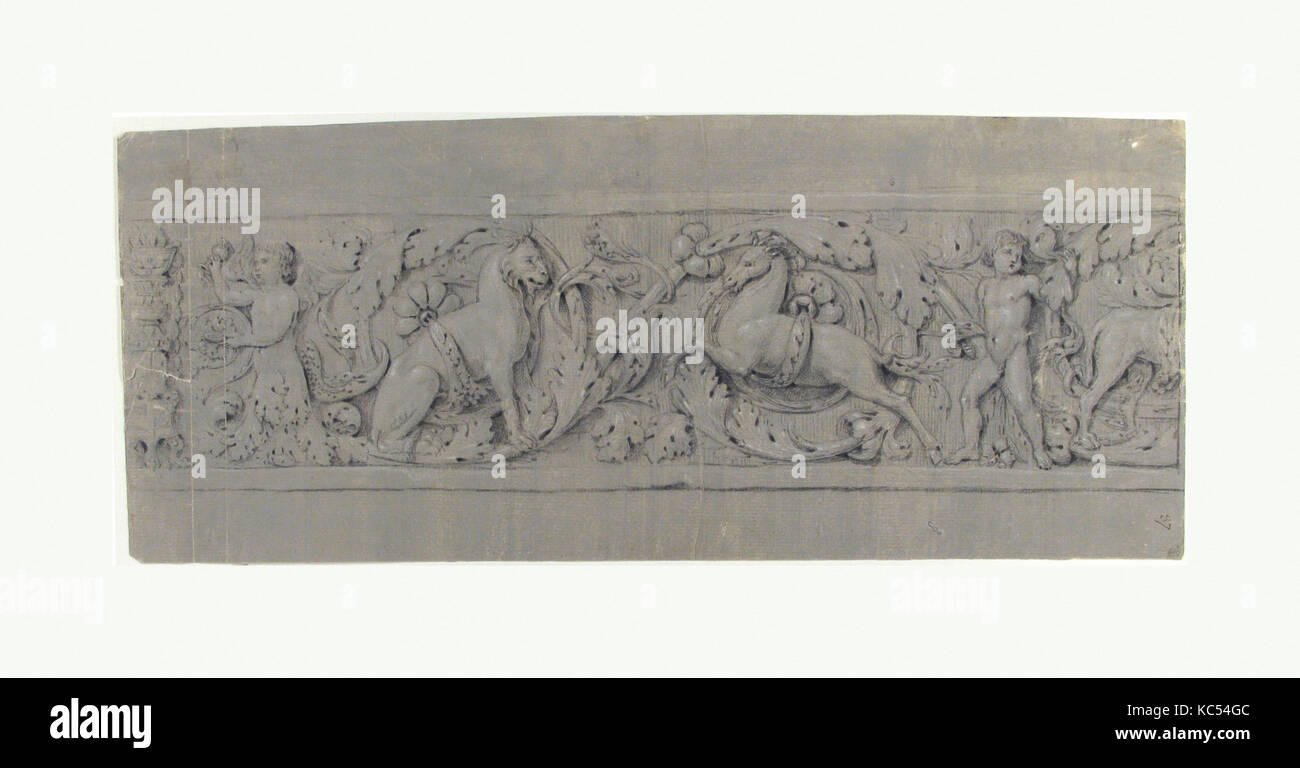 Design for a Decorative Frieze, Anonymous, French, 19th century, ca ...
