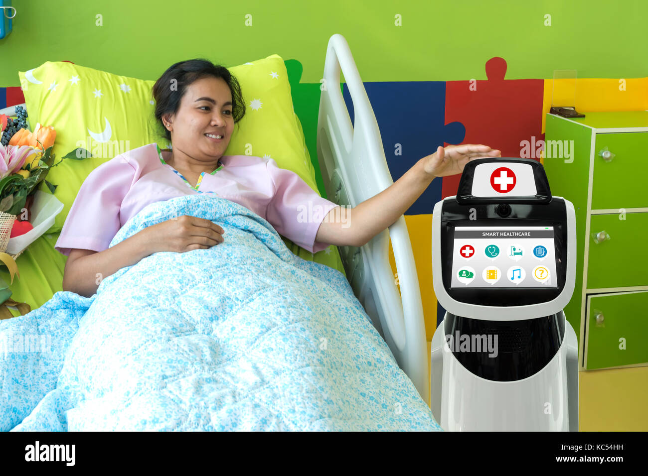 Robotic advisor service technology in healthcare smart hospital ...