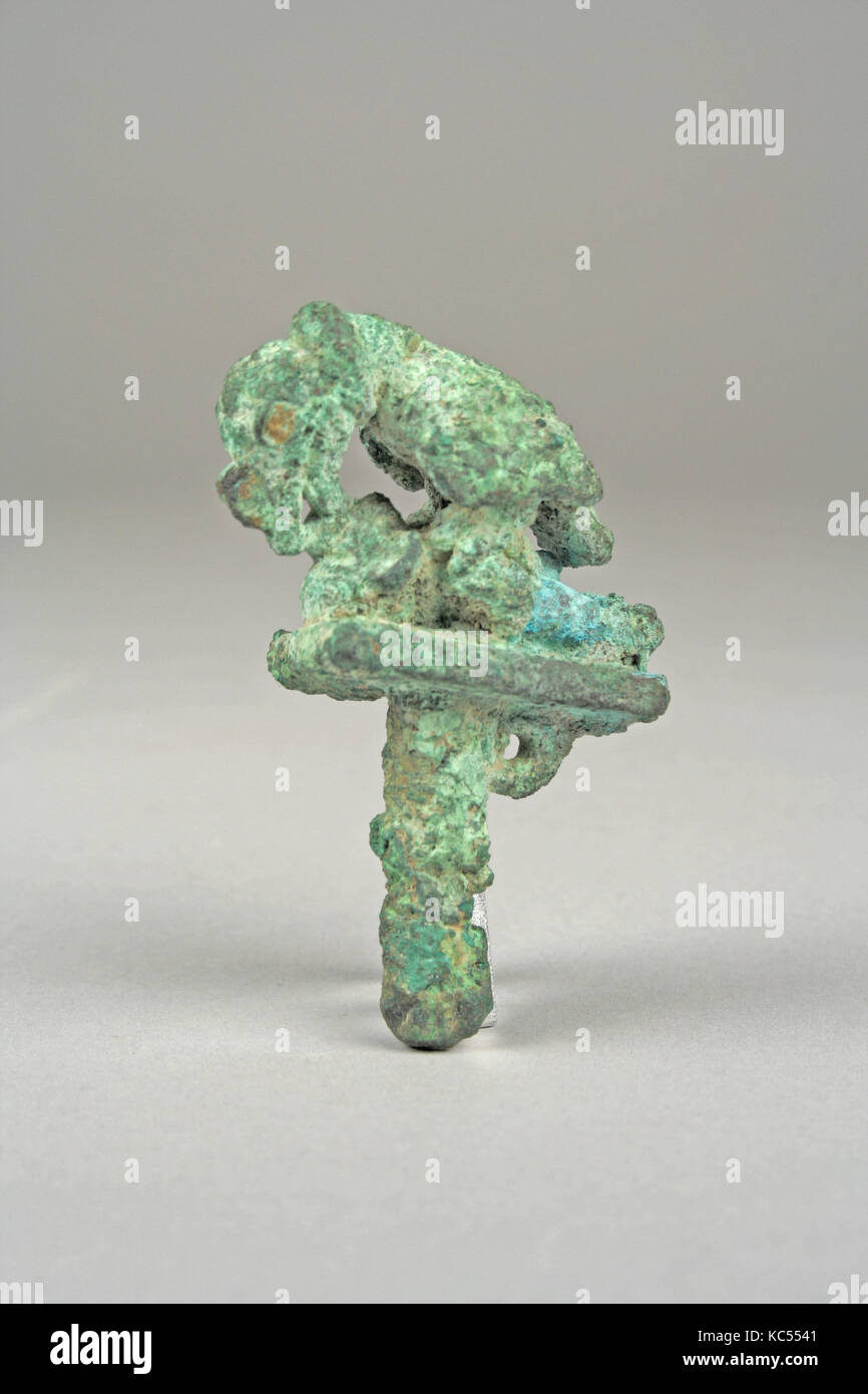 Finial with Figures, 1st–mid-8th century, Peru, Moche, Copper (cast), H ...