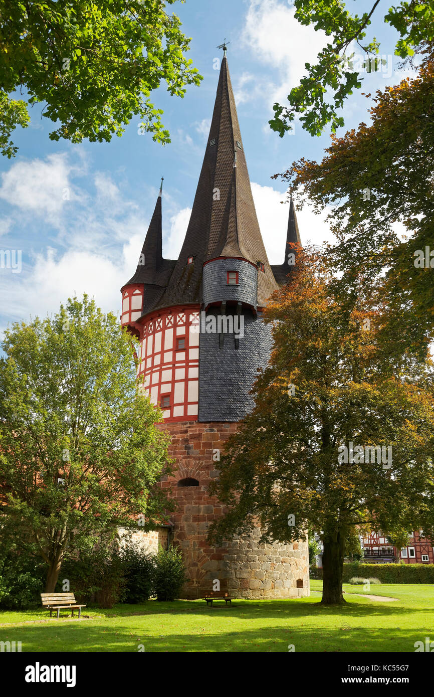 Junker-Hansen-Tower, defense defence tower, largest half-timbered ...