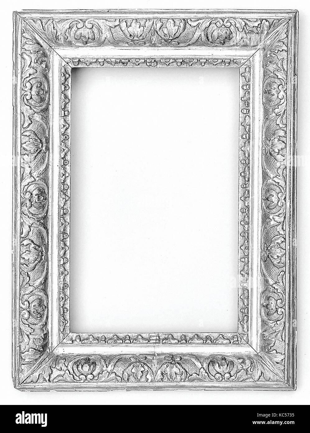 Barbizon-style frame, ca. 1860, French, Oak lower moldings; lime upper ...