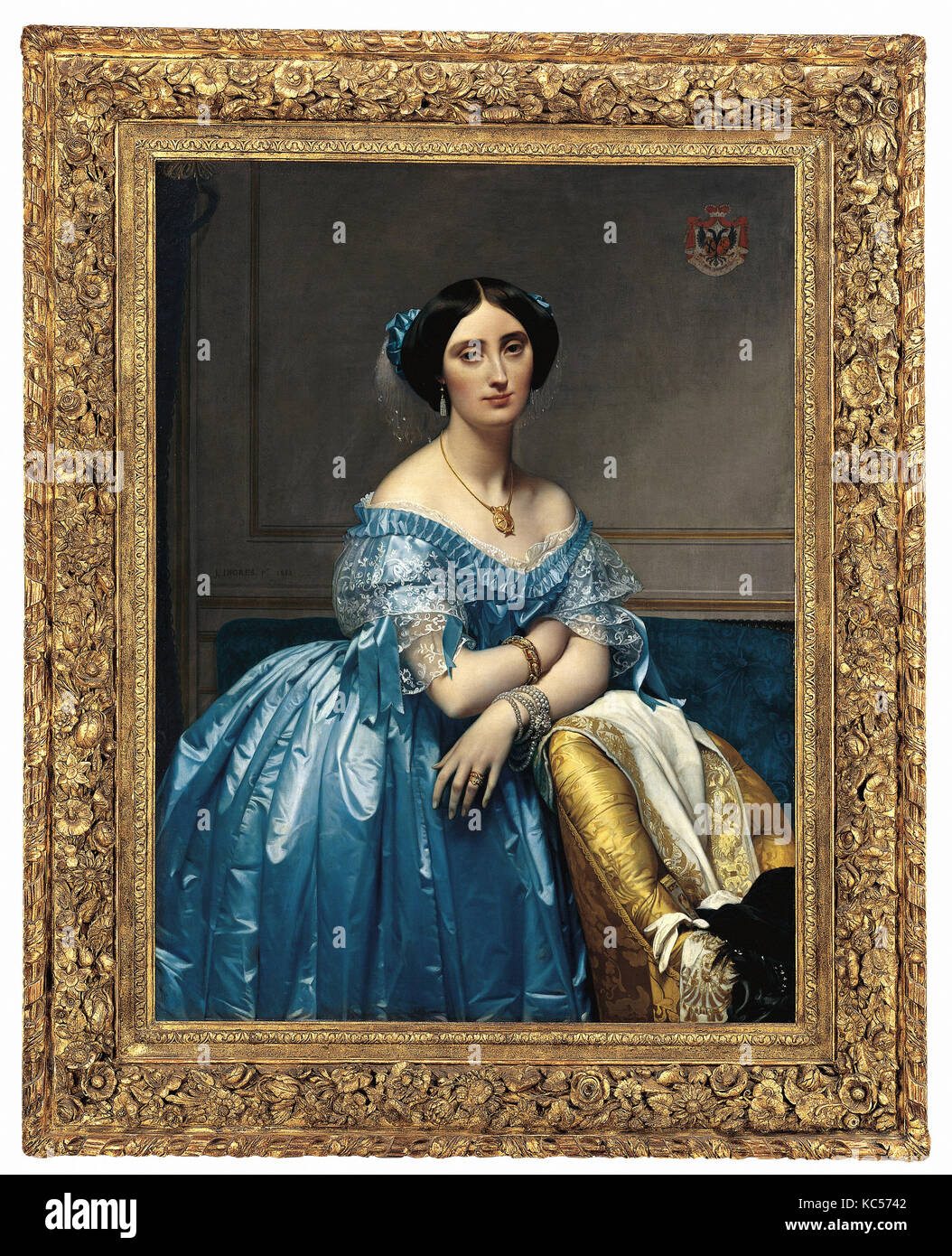 Louis XIII style Ovolo frame (for Ingres's Portrait of the Princesse de ...