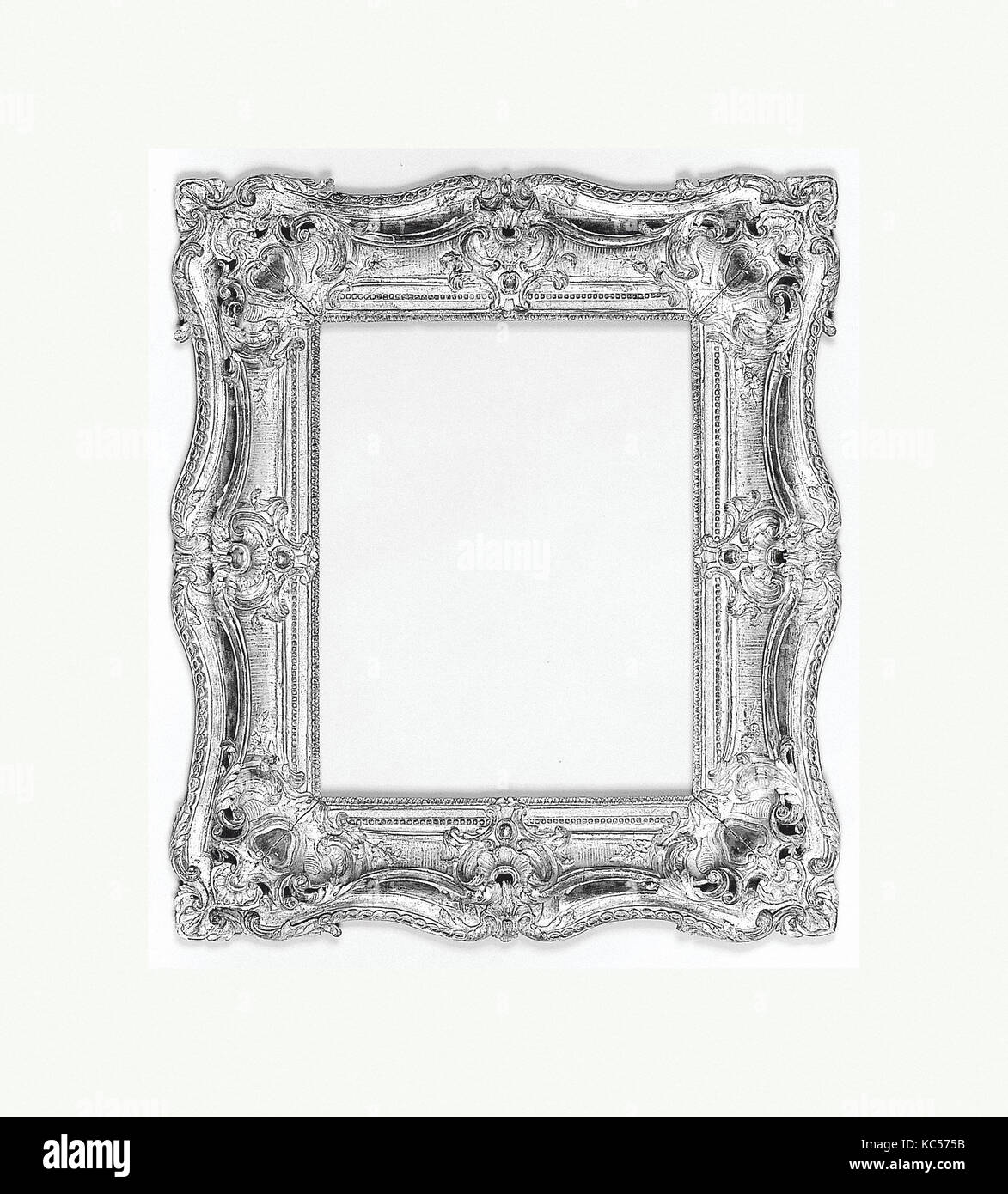 Swept frame, 1870–1900 (style ca. 1755), French, Oak and lime, 73 x 63. ...