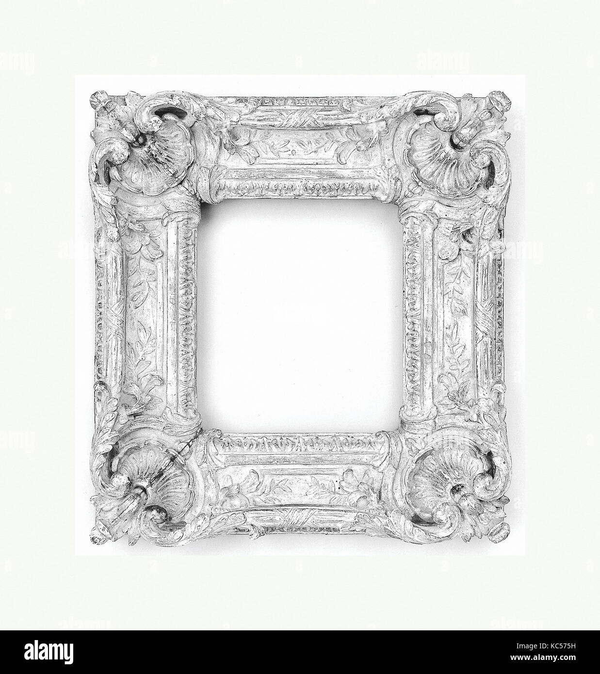 Hollow frame, 1845–55 (style 1755–70), French, Oak lower moldings and ...