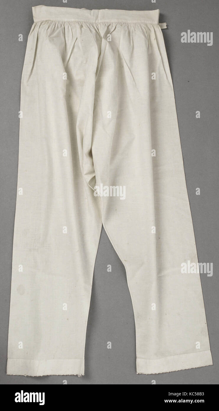 Pantalets, 1850–69, American or European, cotton Stock Photo - Alamy