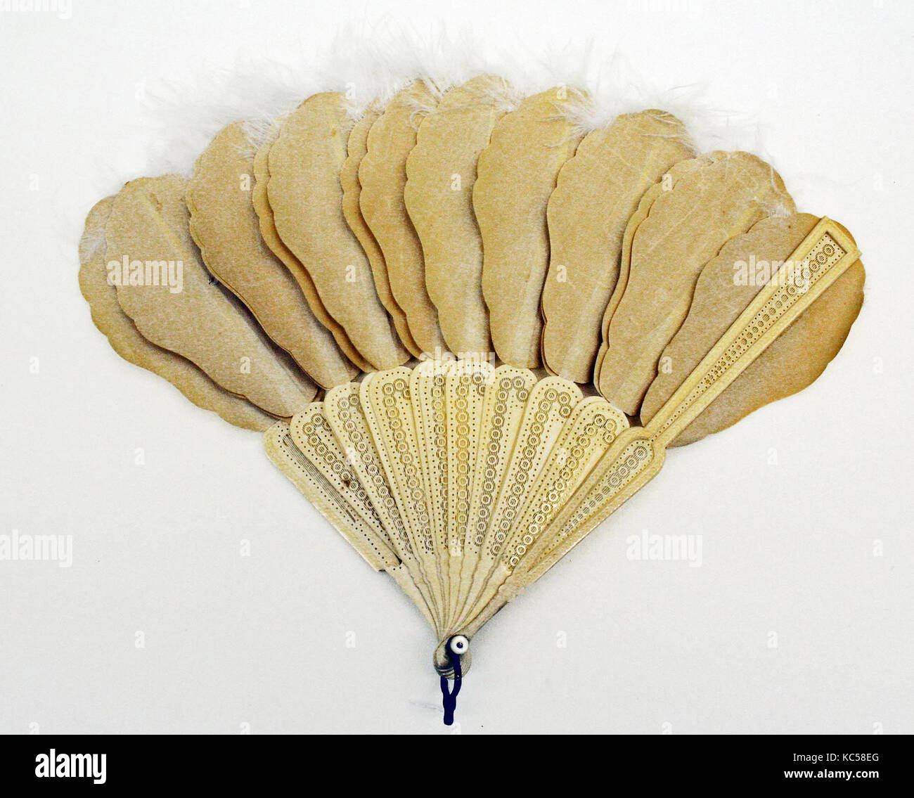 Fan, 1860–79, American or European Stock Photo - Alamy