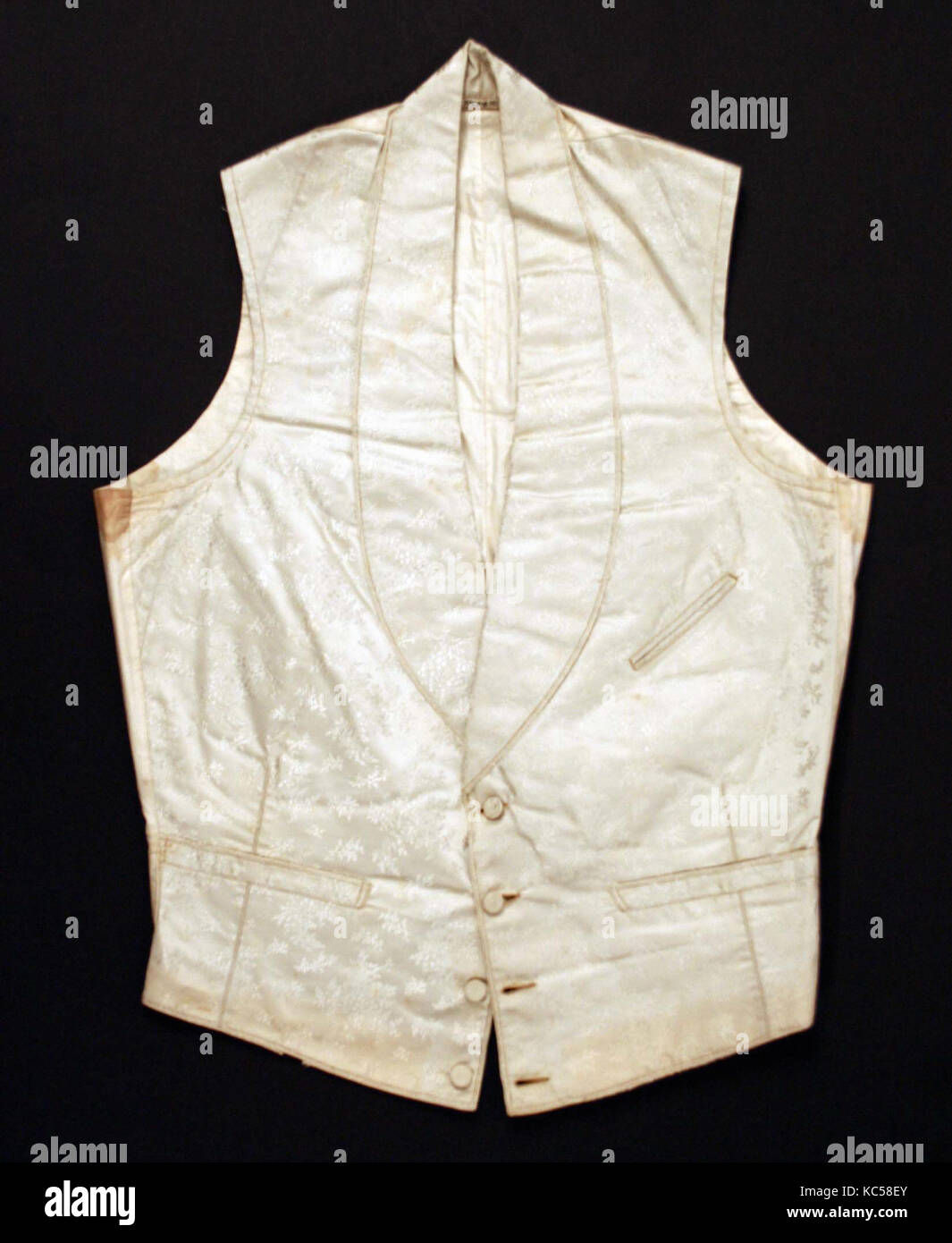 Wedding vest, 1854, American, silk Stock Photo - Alamy
