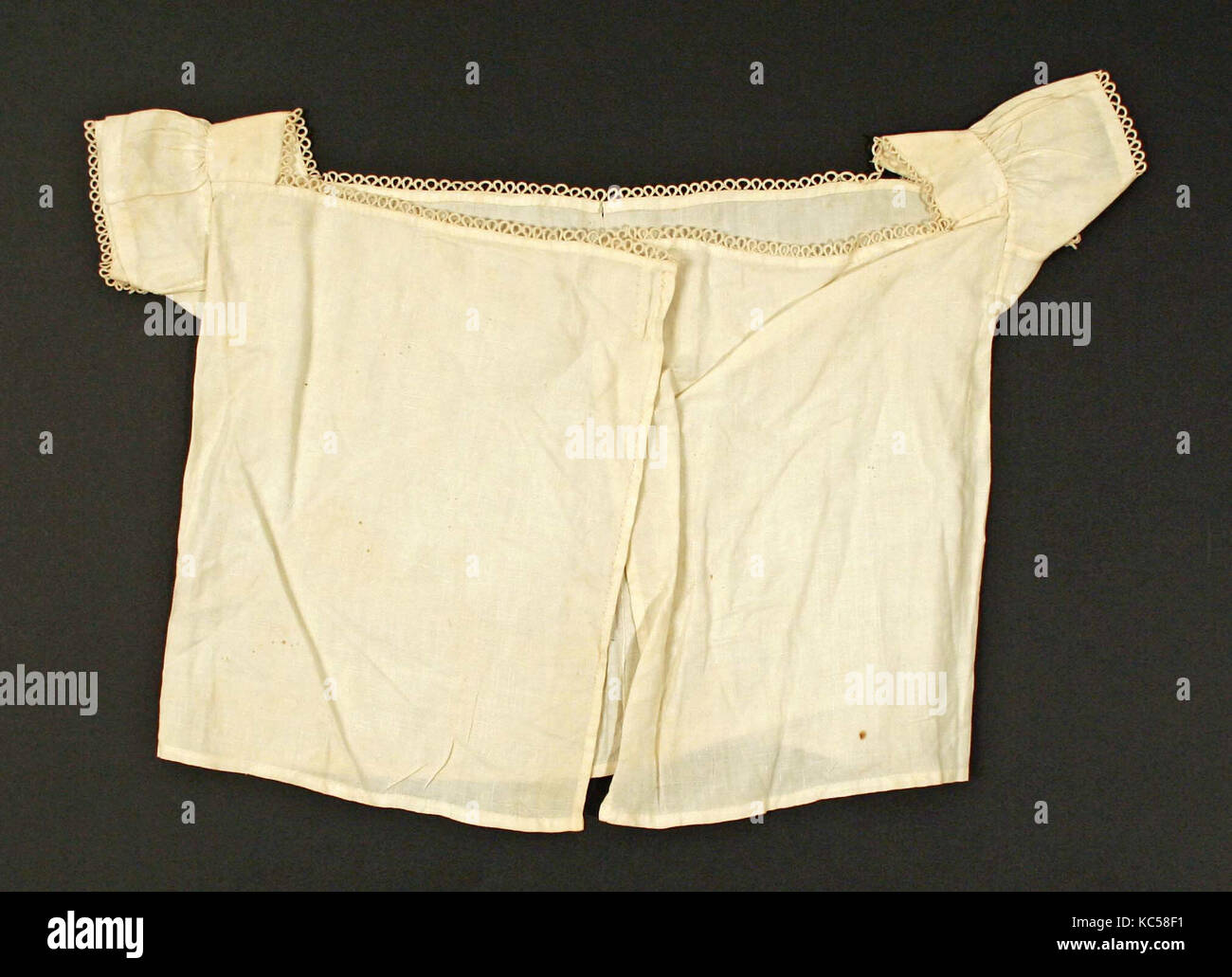 Waist, 1855–65, American, linen Stock Photo - Alamy