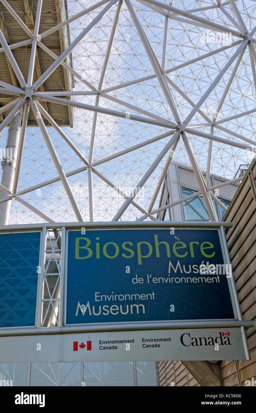 Montreal biosphere enviroment museum hi-res stock photography and ...