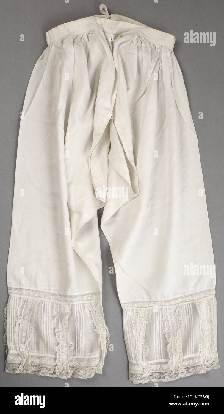 Drawers, 1874, American, cotton Stock Photo - Alamy