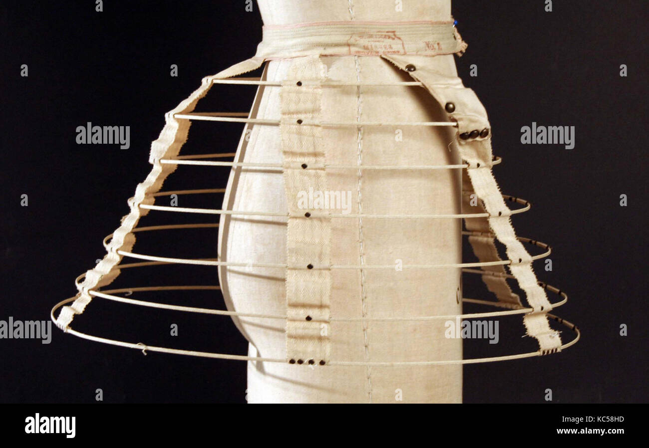Cage crinoline, ca. 1858, American Stock Photo - Alamy