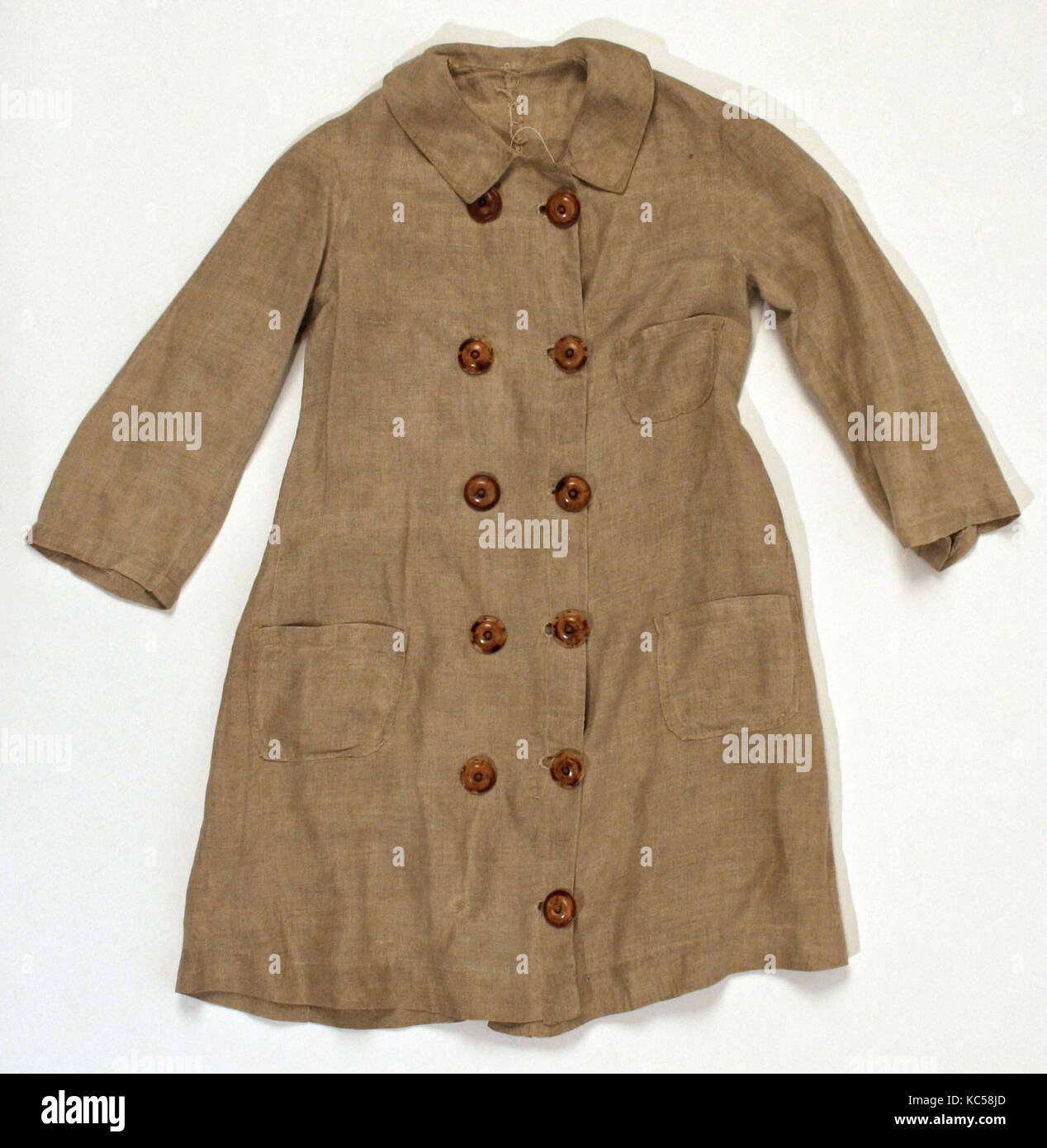 Coat, ca. 1889, American, linen Stock Photo - Alamy