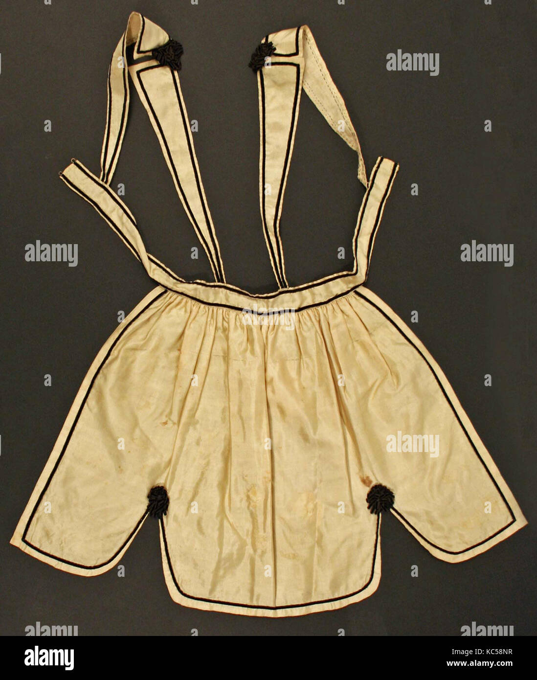 Apron, 1860s, American, silk Stock Photo - Alamy