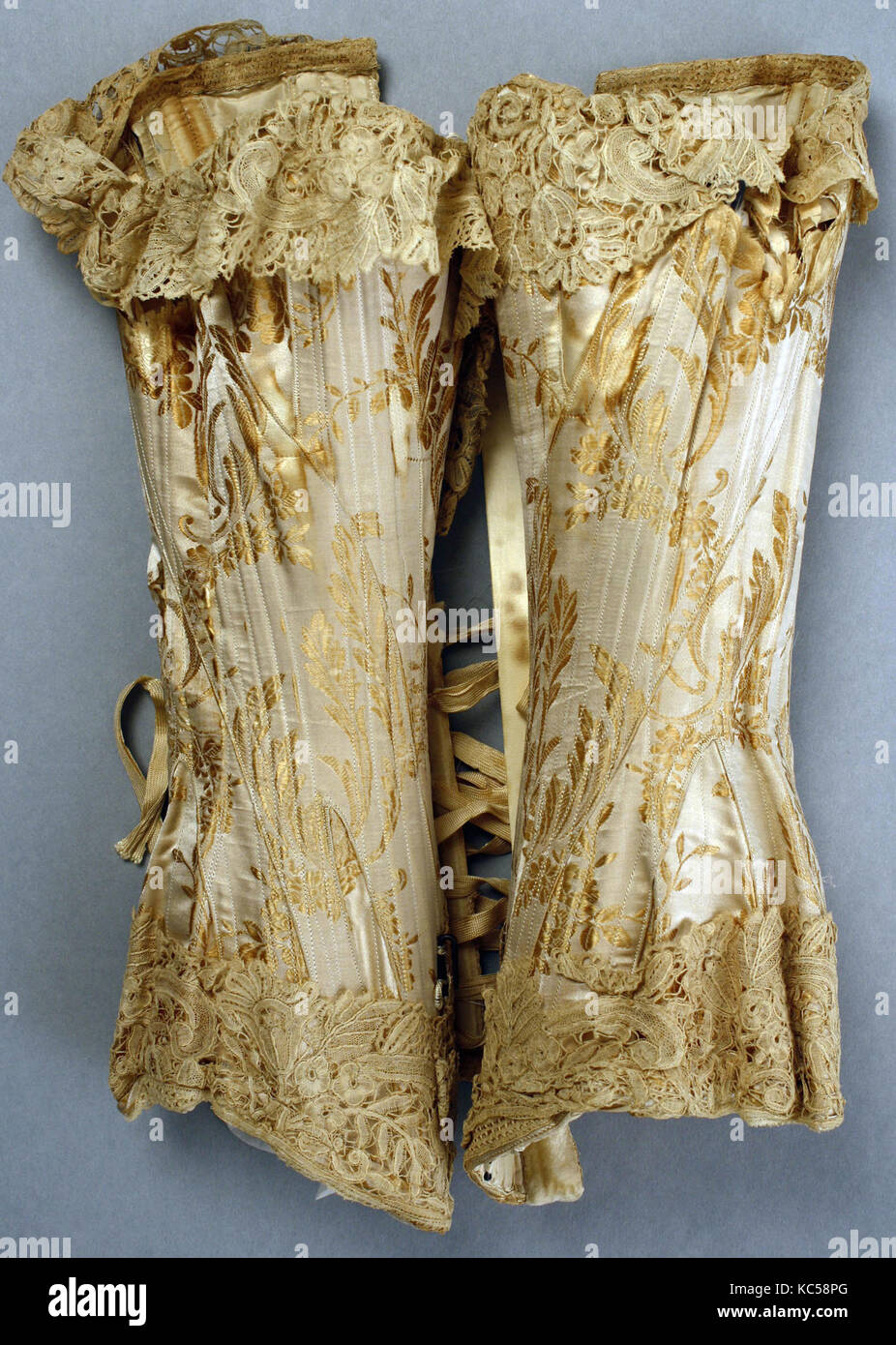 Corset, 1896, American, silk, bone Stock Photo - Alamy