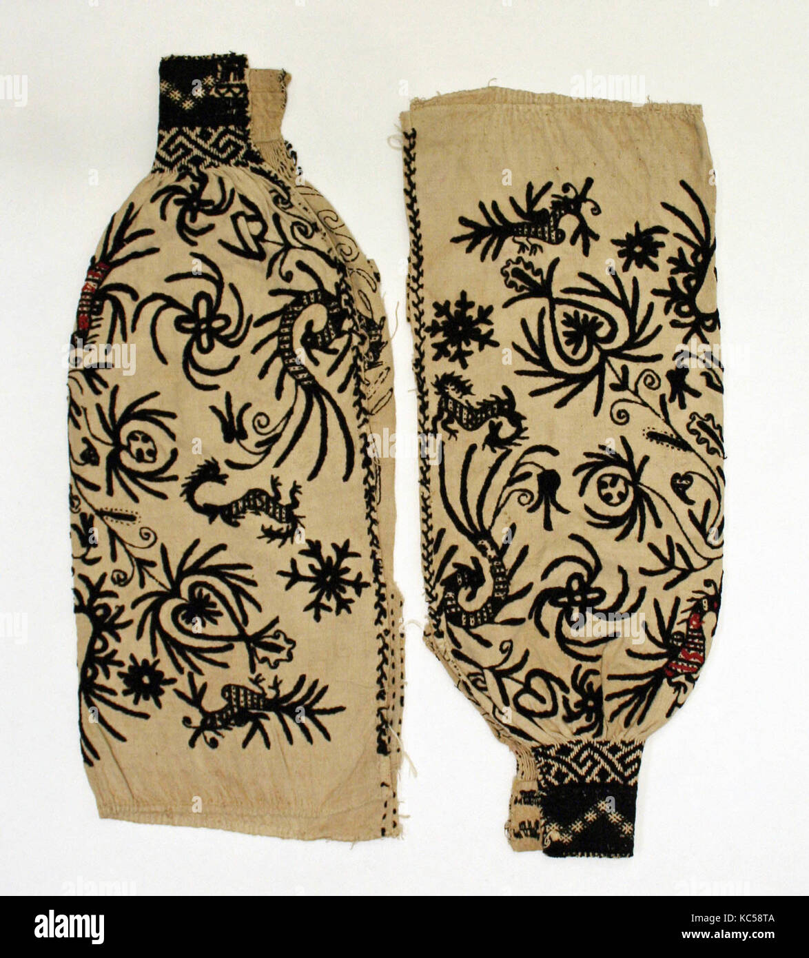 Sleeves, 18th century, Spanish, linen, wool Stock Photo - Alamy