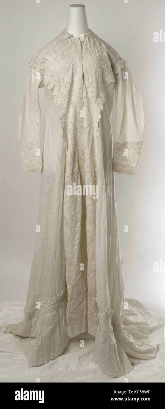 Morning dress, 1874, American, cotton Stock Photo - Alamy