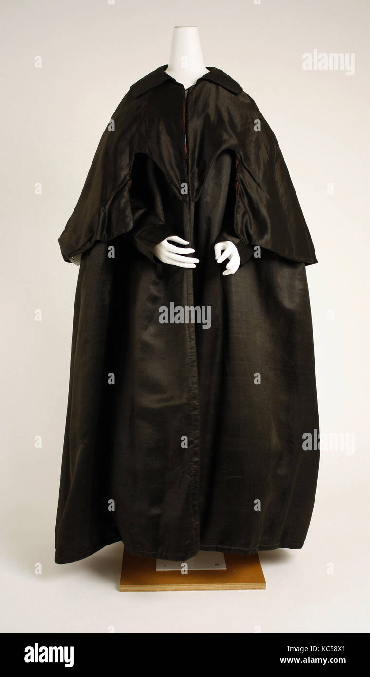 Mantle, ca. 1835, probably French, silk Stock Photo - Alamy