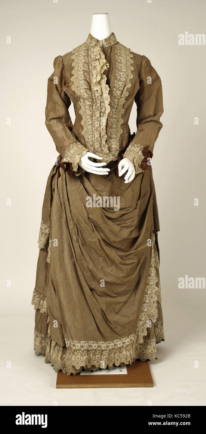 Dress, 1883, American, cotton Stock Photo - Alamy