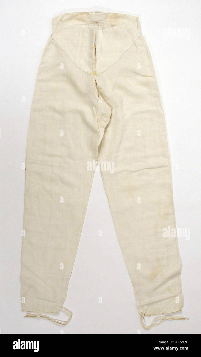 Drawers, early 19th century, American, linen Stock Photo - Alamy