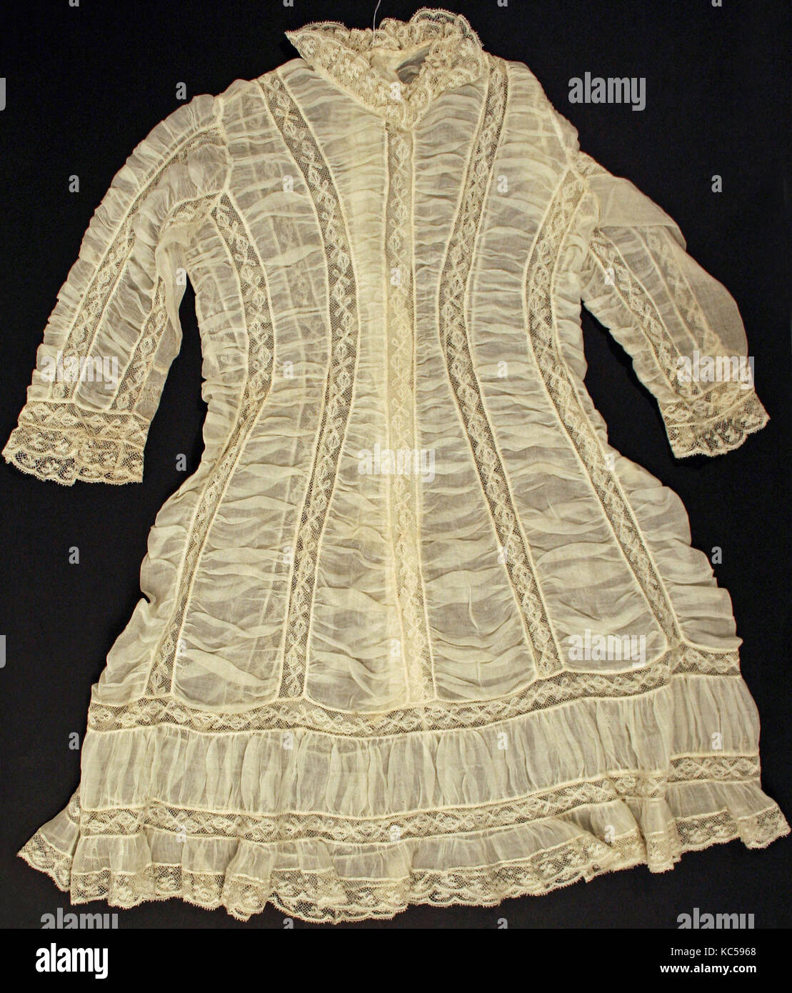 Dress, ca. 1875, American, cotton Stock Photo - Alamy