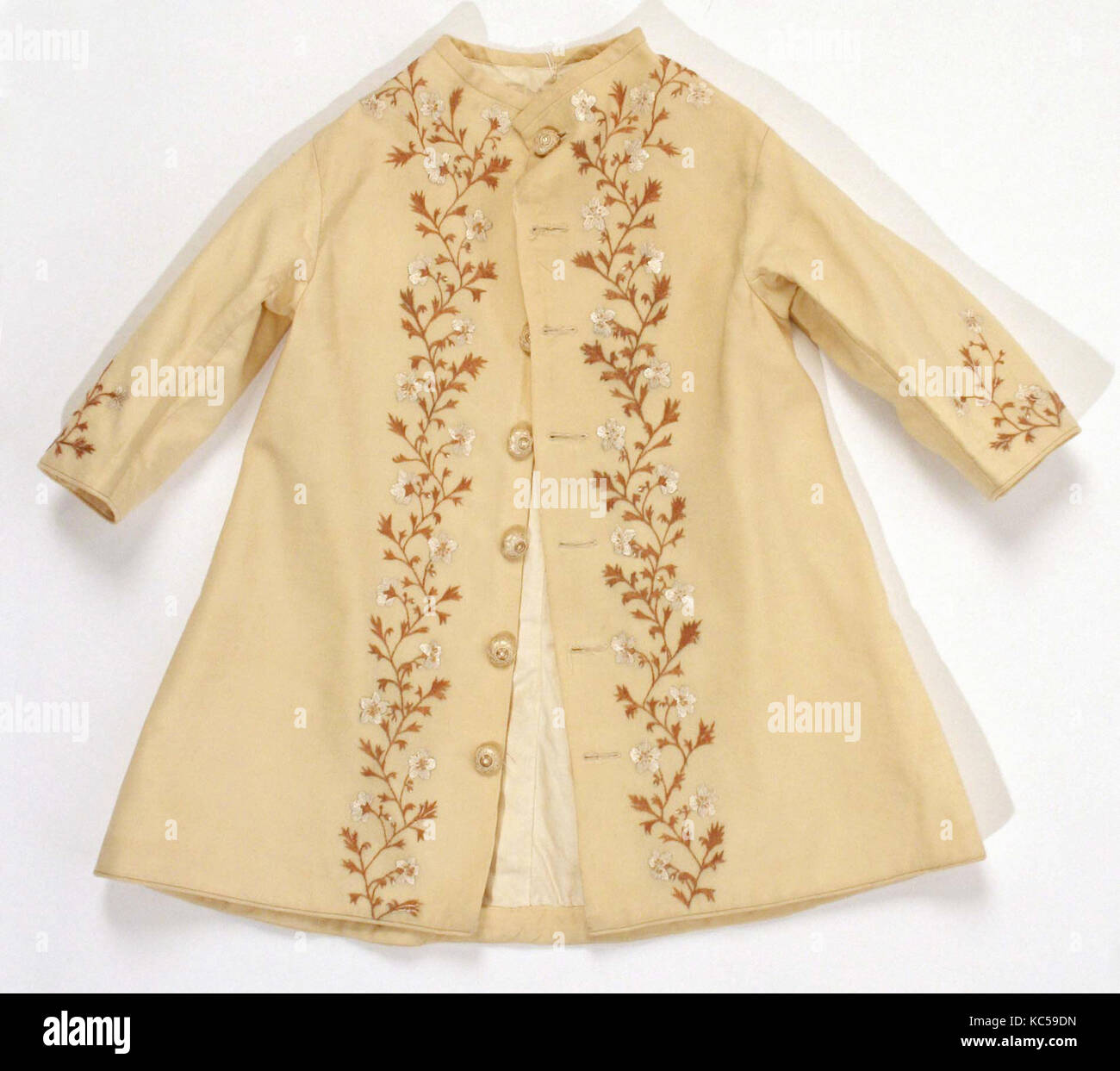 Coat, ca. 1860, American, wool, silk Stock Photo - Alamy
