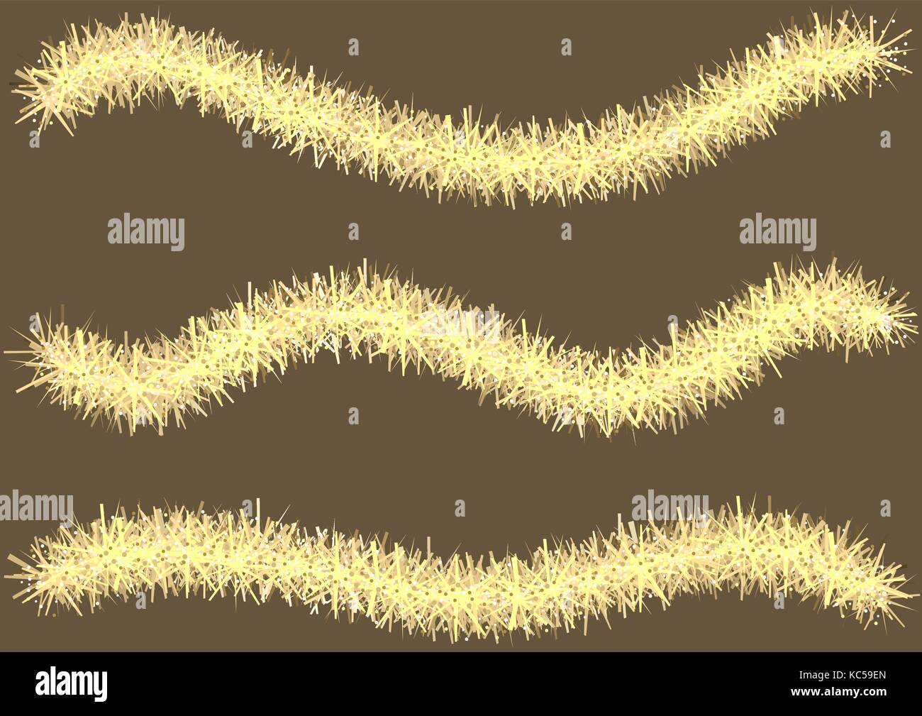 Gold Christmas Chains Stock Vector Image & Art - Alamy