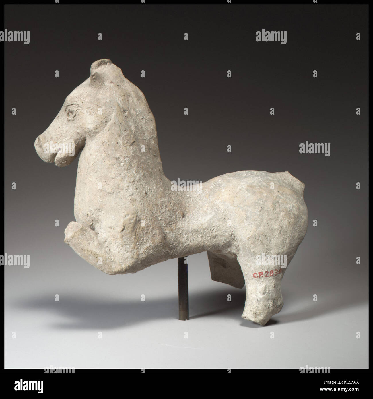 Terracotta statuette of a horse, late 4th century B.C Stock Photo - Alamy
